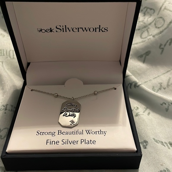 Accessories | Strong Beautiful Worthy Fine Sliver Necklace Never Wore ...